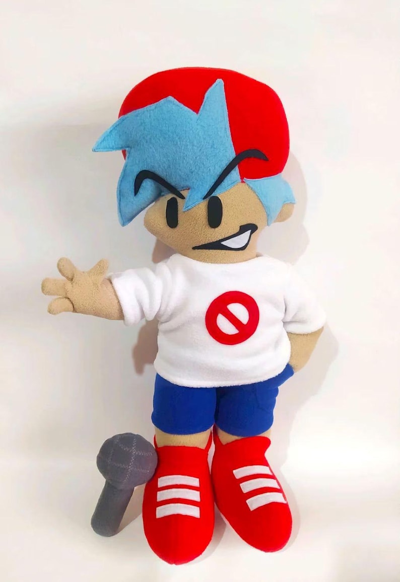 FNF Boyfriend Plush, Friday Night Funkin, FNF Plush, Gift Plushie Toy ...