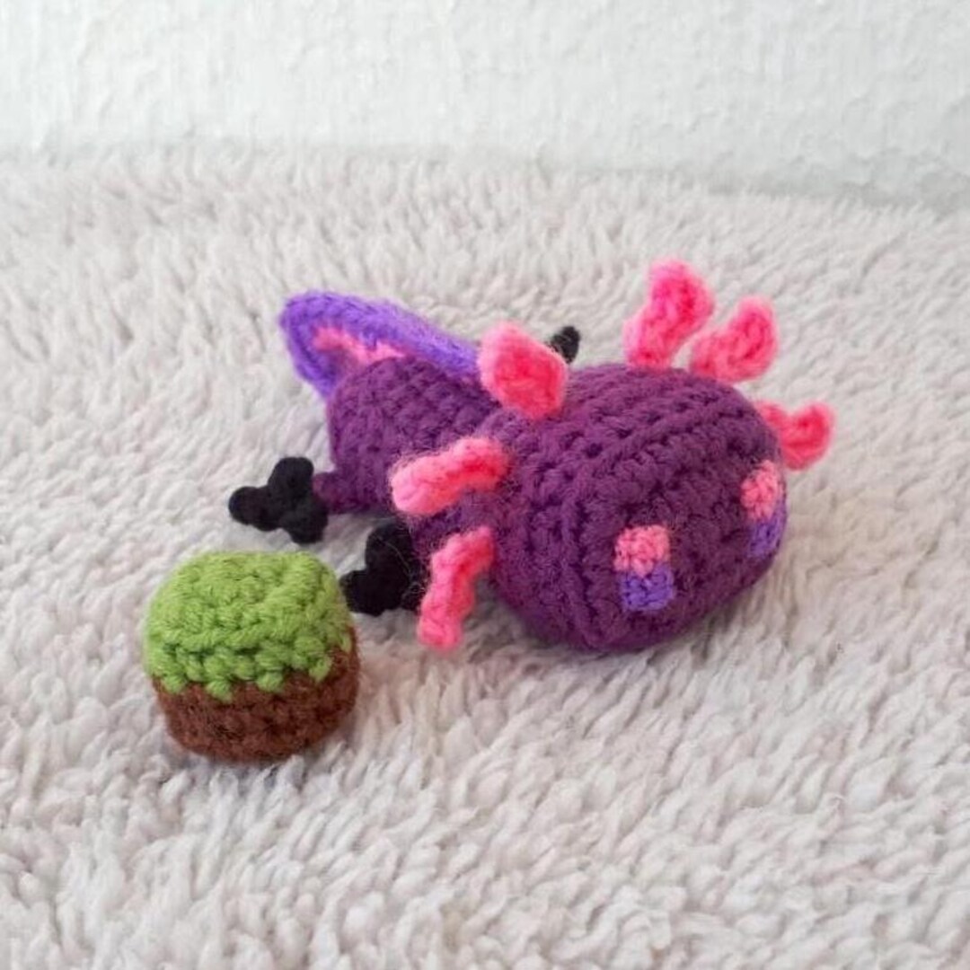 Minecraft Endolotl, Minecraft Axolotl Plush - Etsy