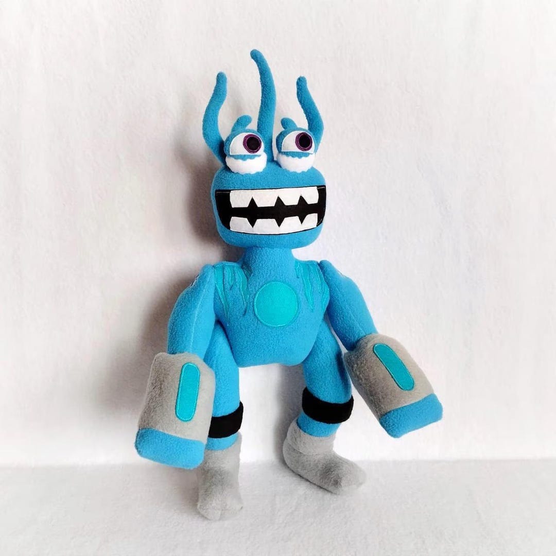 Wubbox Plush Ice Island My Singing Monsters, Monster Plush, Weirdcore ...