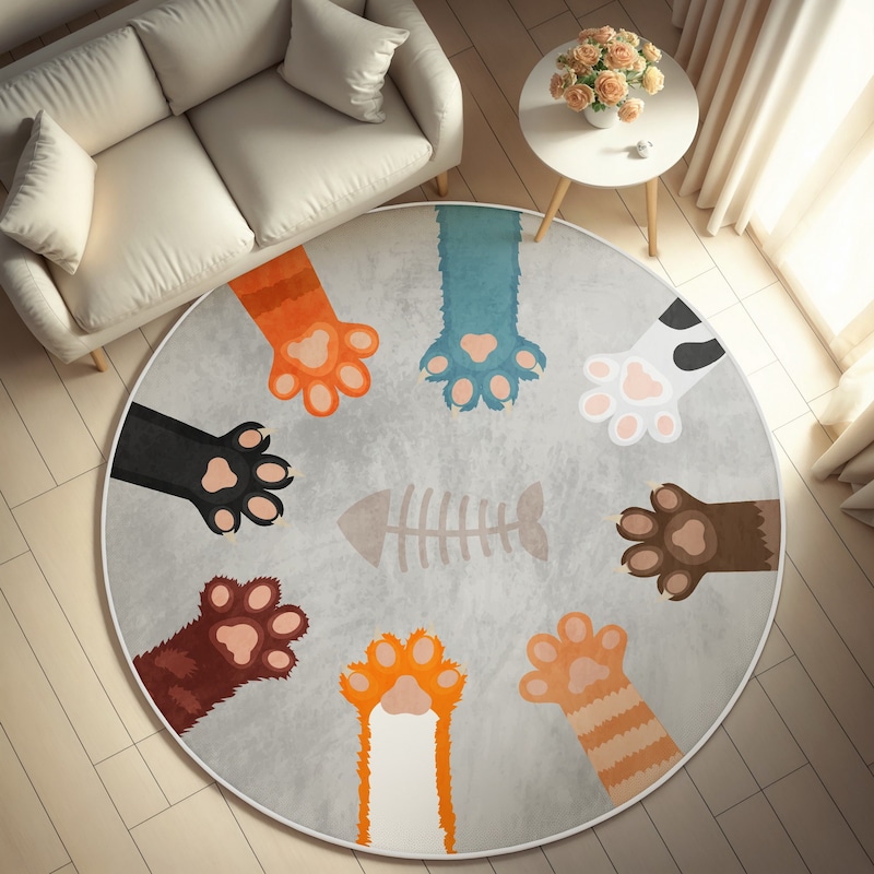 Paw Rug - Etsy