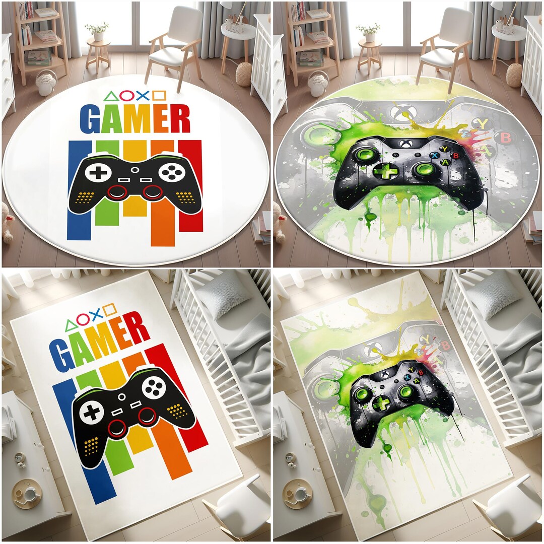 Gamer Colorful Rug,game Console Rug,gaming Gifts,esport Rug,gaming Rug ...