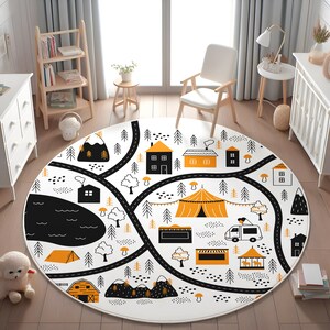 Kids City Traffic Rug,city Road Boys Room Rug, Playroom Rug Baby Boy ...