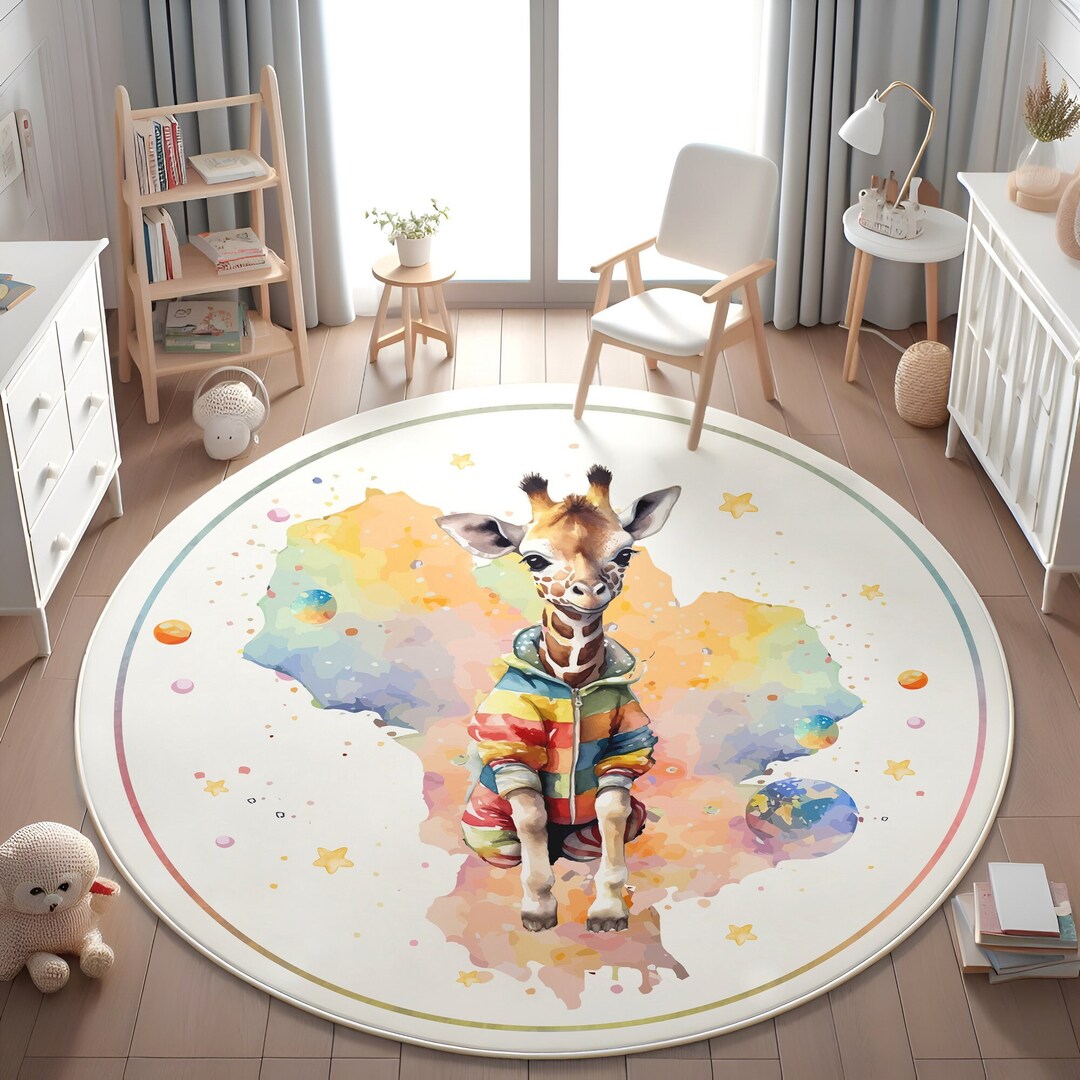 Cute Animal Baby Room Rug,zebra Figured Kid's Carpetanti-slip Kid's ...