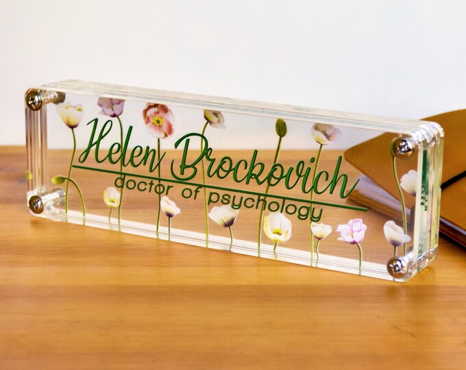 Desk Name Plate Personalized Gift Name Sign Boss Gift Name | Etsy