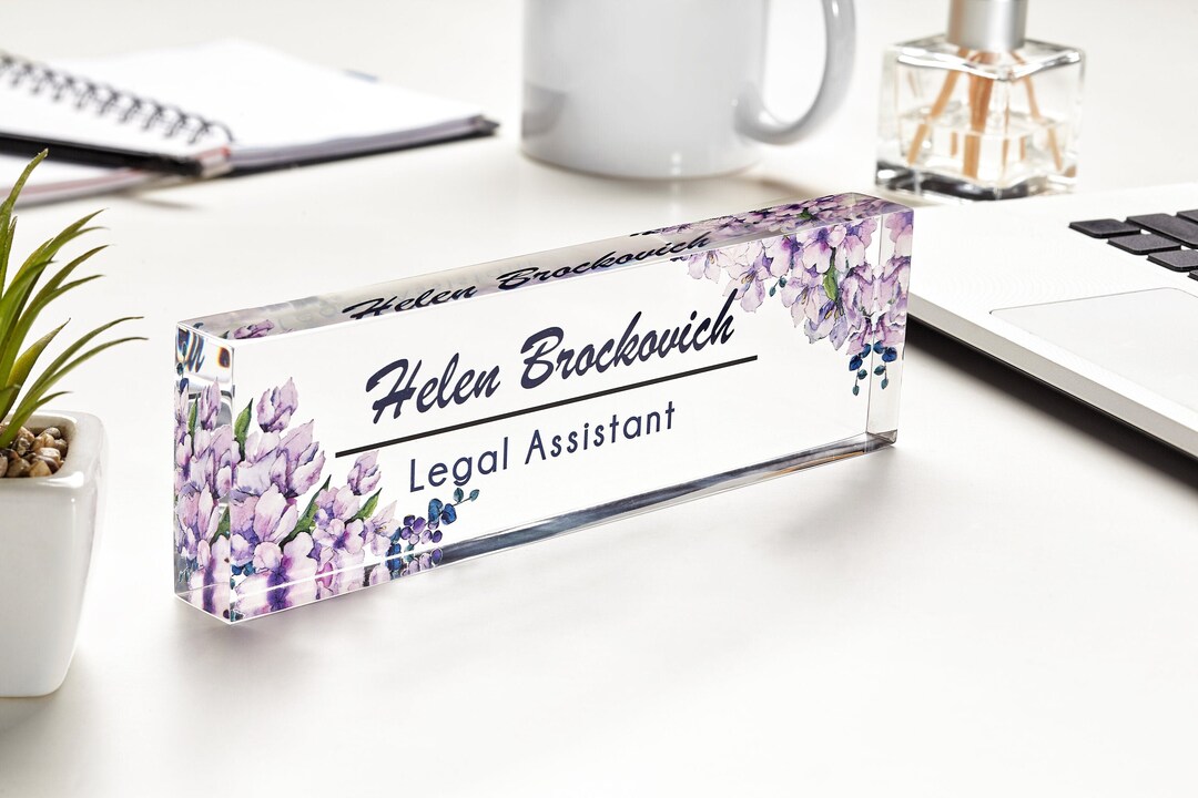 Personalized Name Plate for Desk Custom Name Sign Office Decor - Etsy