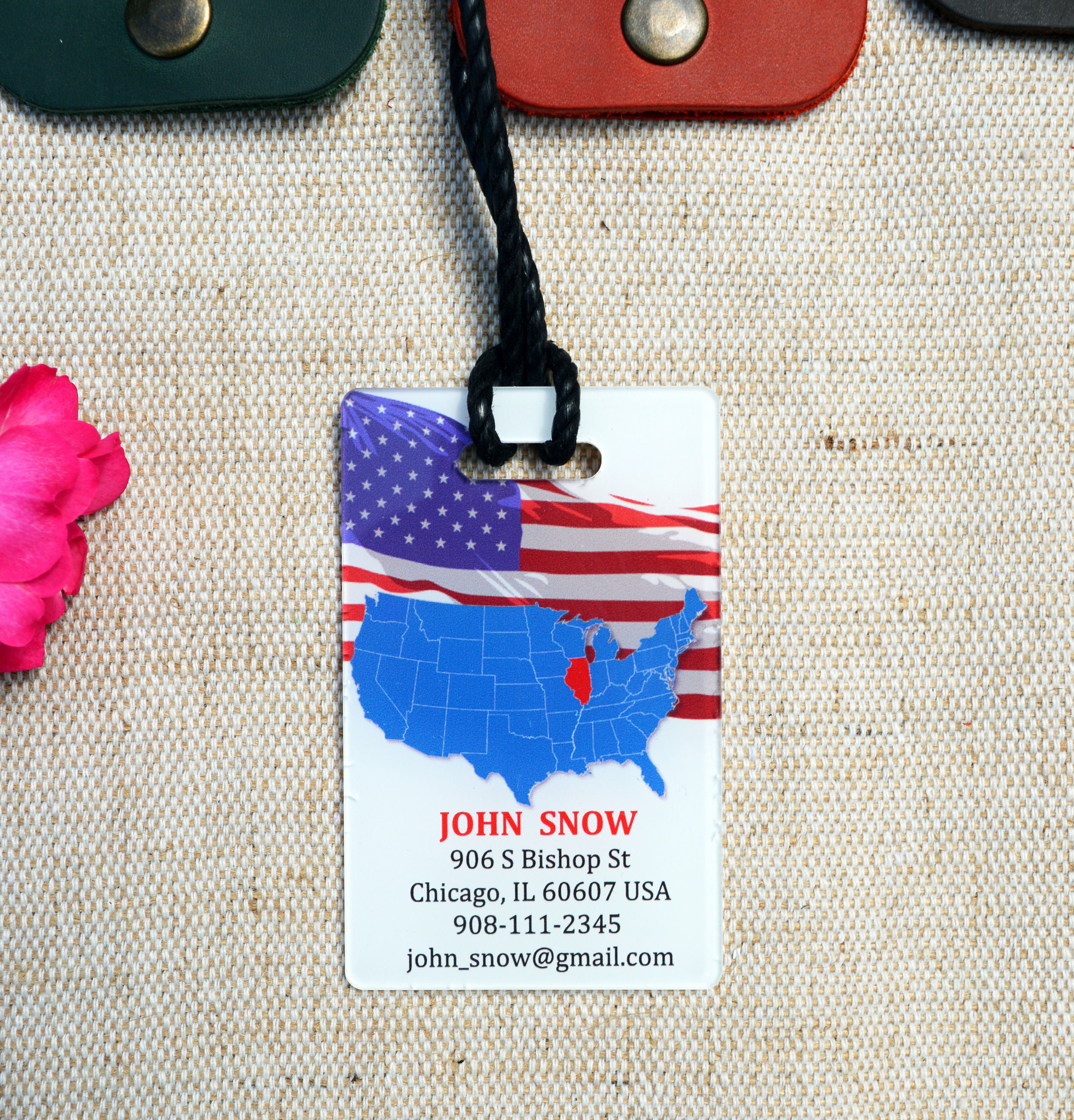 Luggage tag custom personalized luggage tag Leather His and | Etsy