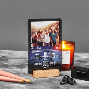 Music Player Display, Music Art, Custom Music Plate on Acrylic Glass ...