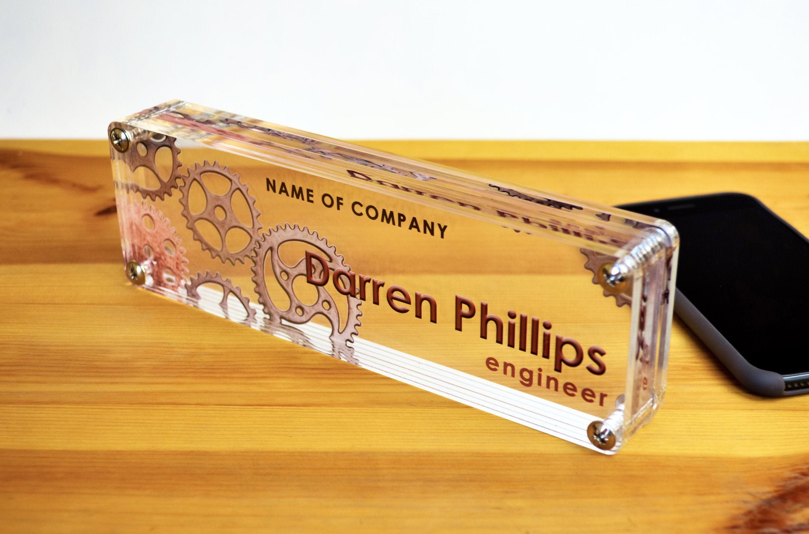 Name Desk Plaque Personalized Gift Name Sign Colleague Gift | Etsy