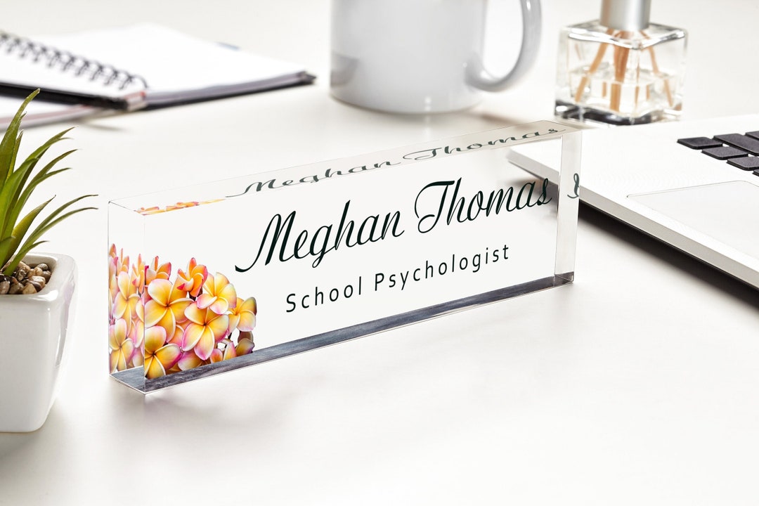 Desk Name Plaque, Personalized Teacher Desk Name Plaque, Classroom ...