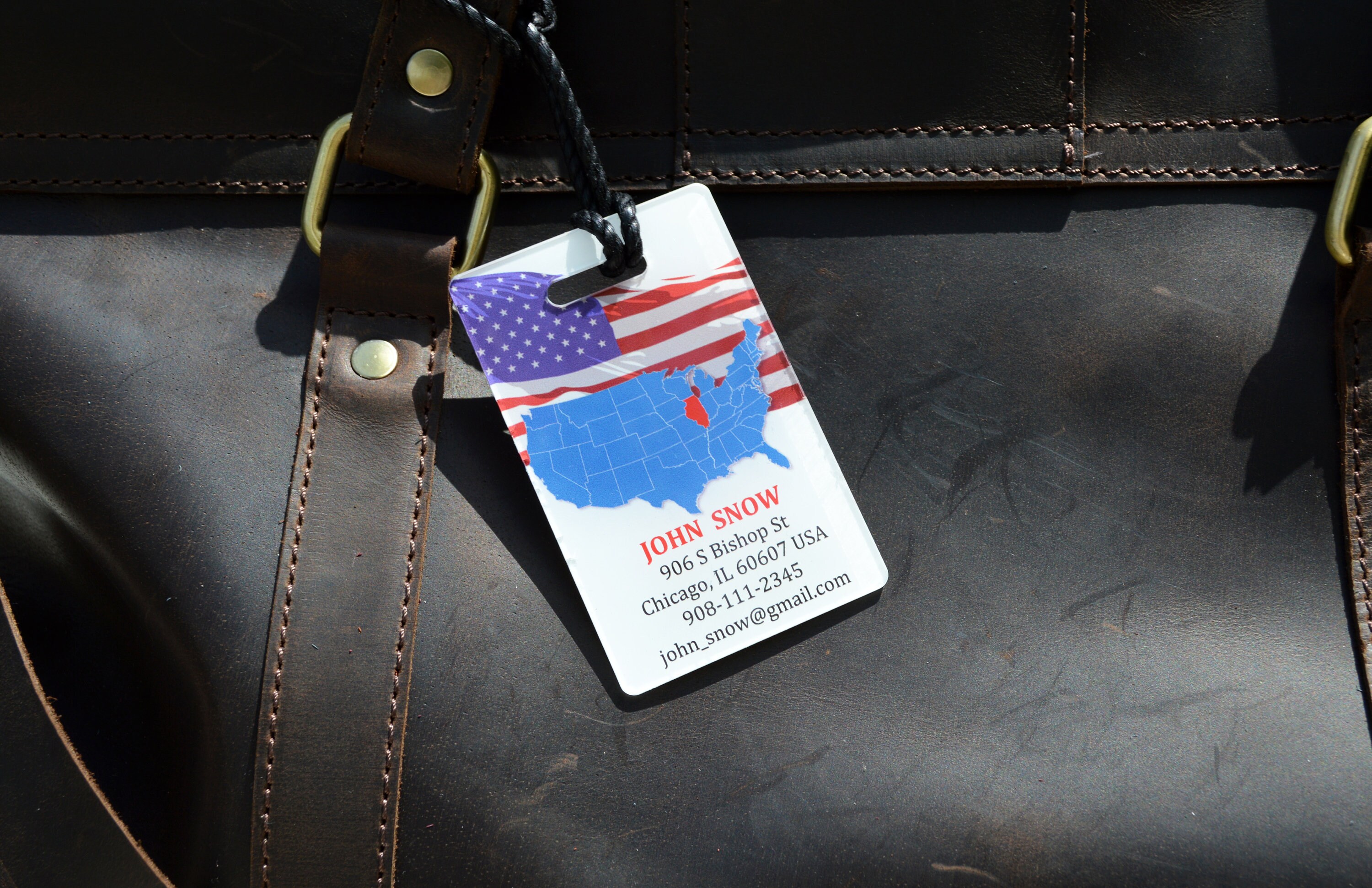 Luggage tag custom personalized luggage tag Leather His and | Etsy