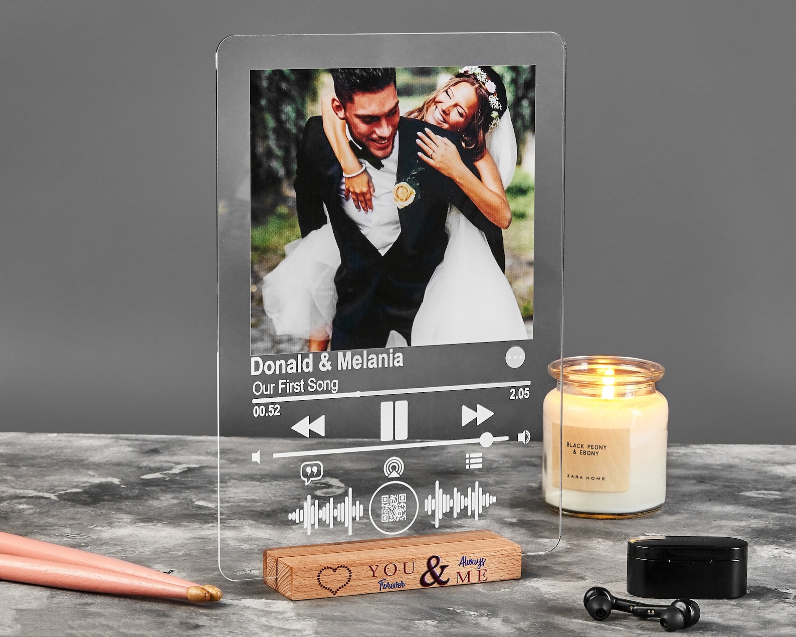 Music Player Display Music Art Custom Music Plate on Acrylic - Etsy