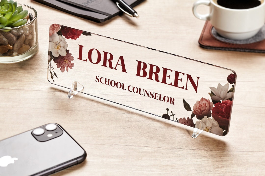 Custom Name Plate for Desk Personalized Sign Desk Name Plate Office ...