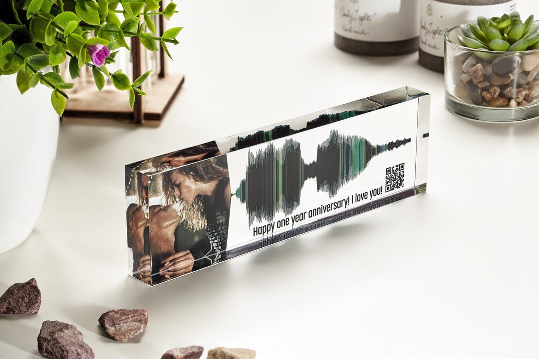 Custom Sound Wave Print, Anniversary Gifts, Boyfriend Birthday Gift ...