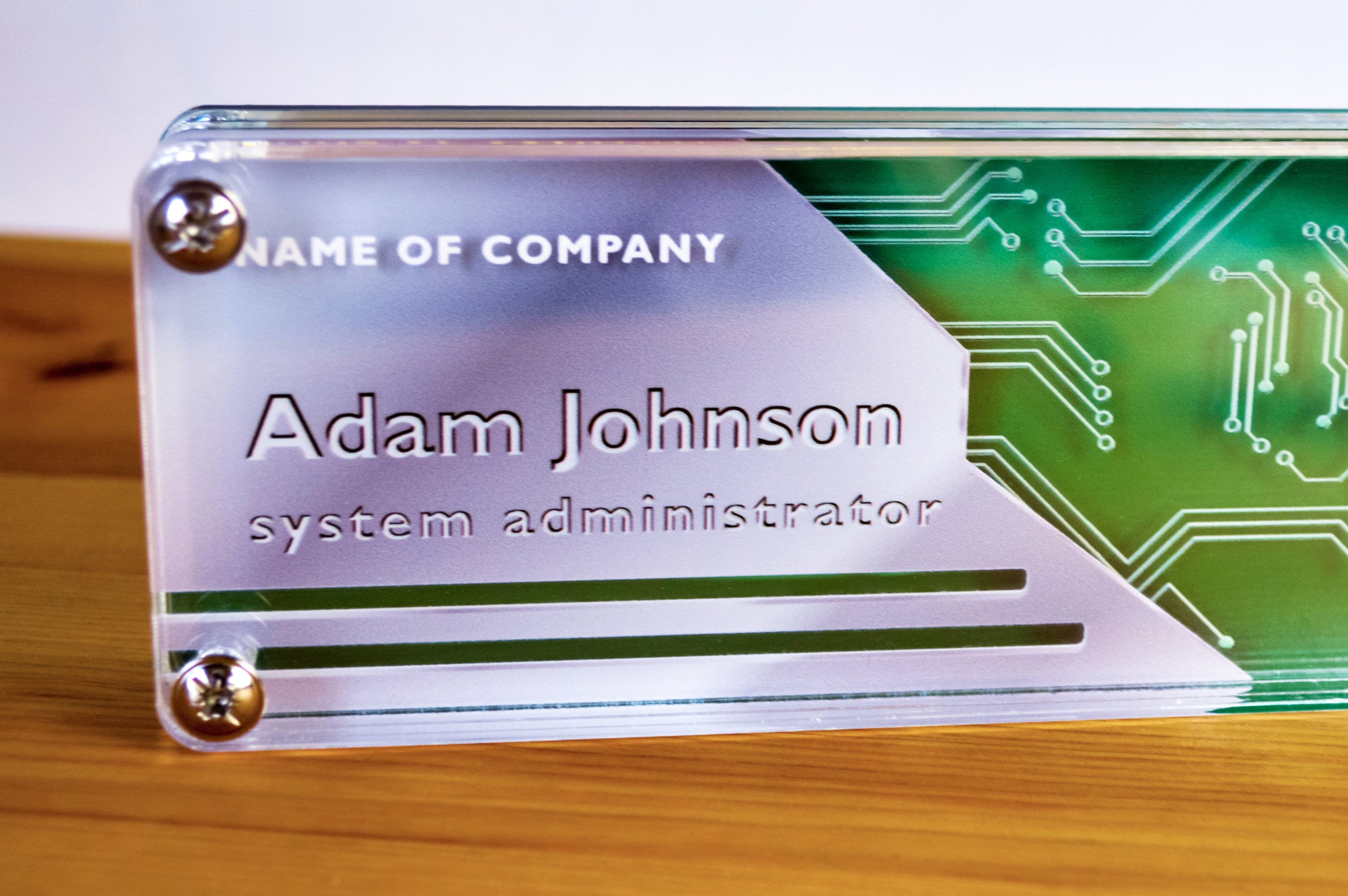 Desk name plate Desk name sign Name badge Name tag | Etsy