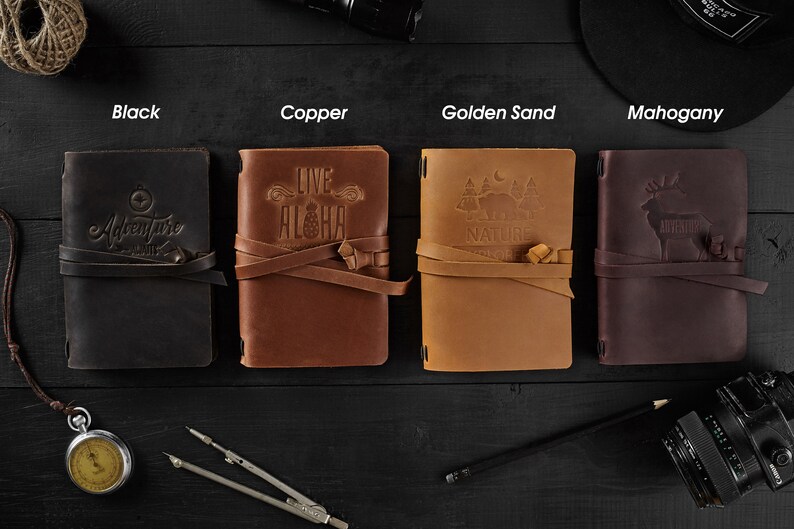 Personalized Leather gift Custom notebook cover Leather diary | Etsy