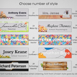 Name Sign, Design Butterfly and Flower, Desk Name Plate, Desk Name Sign ...