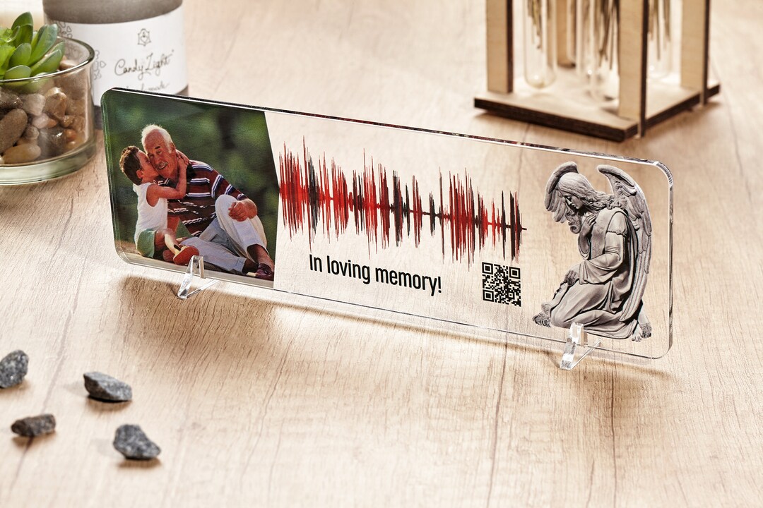 Sound Memorial Gift Sound Wave Art Personal Voice Message or - Etsy