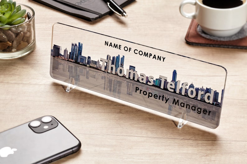 Desk Name Sign Desk Name Plate Name Tag Name Badge Name Sign | Etsy