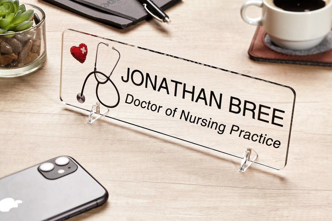 Nurse Gift, Name Plate for Desk Personalized, Doctor Desk Sign ...