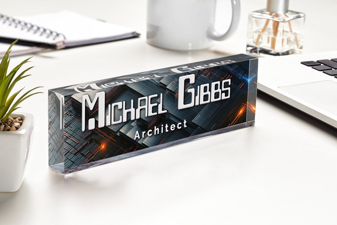 Name Plate for Desk Office Sign Custom Name Plate - Etsy