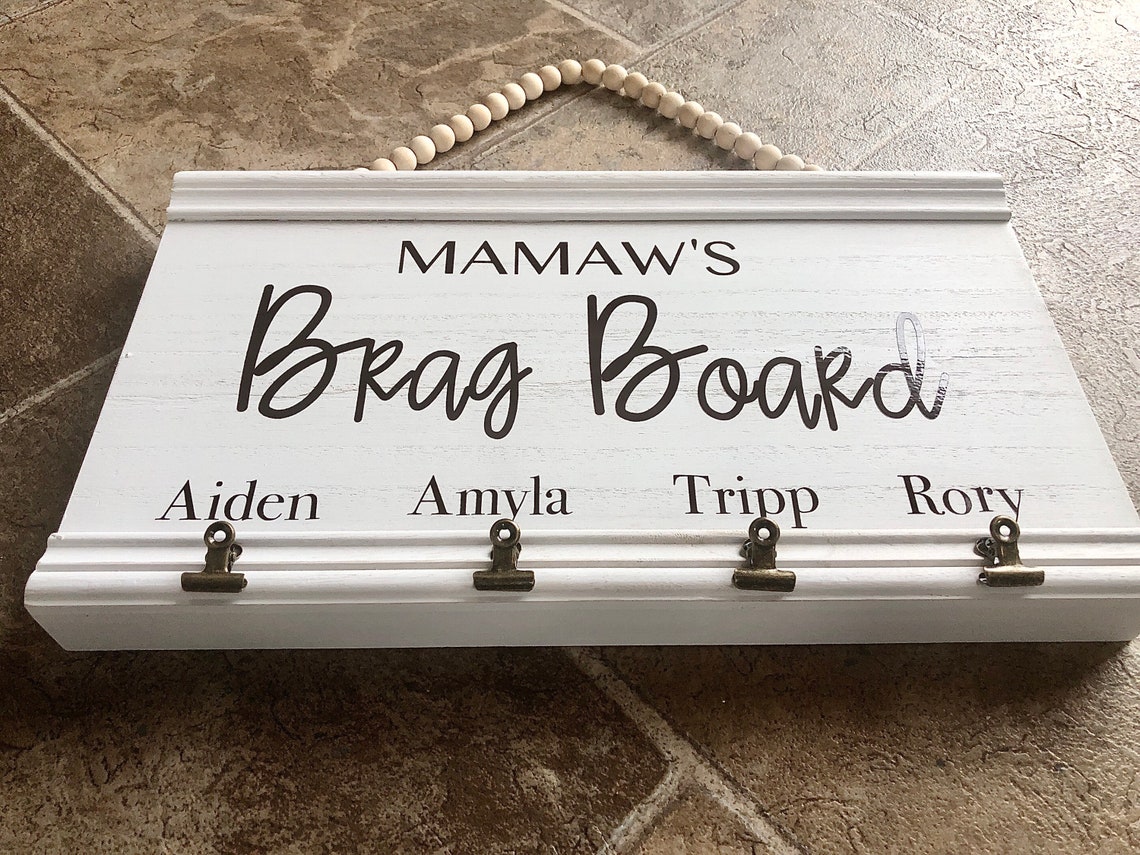 Brag Board Personalized Wall Decor Notice Board - Etsy