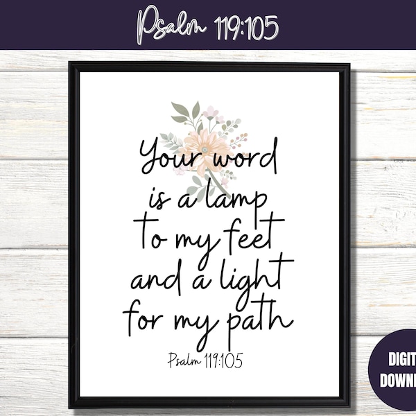 Psalm 119 105 Etsy