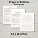 Prayer of Petition Worksheets10 Page Packet INSTANT DOWNLOAD - Etsy
