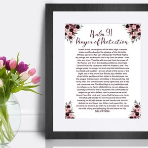 Psalm 91 protection Prayer God's Protection Prayer - Etsy