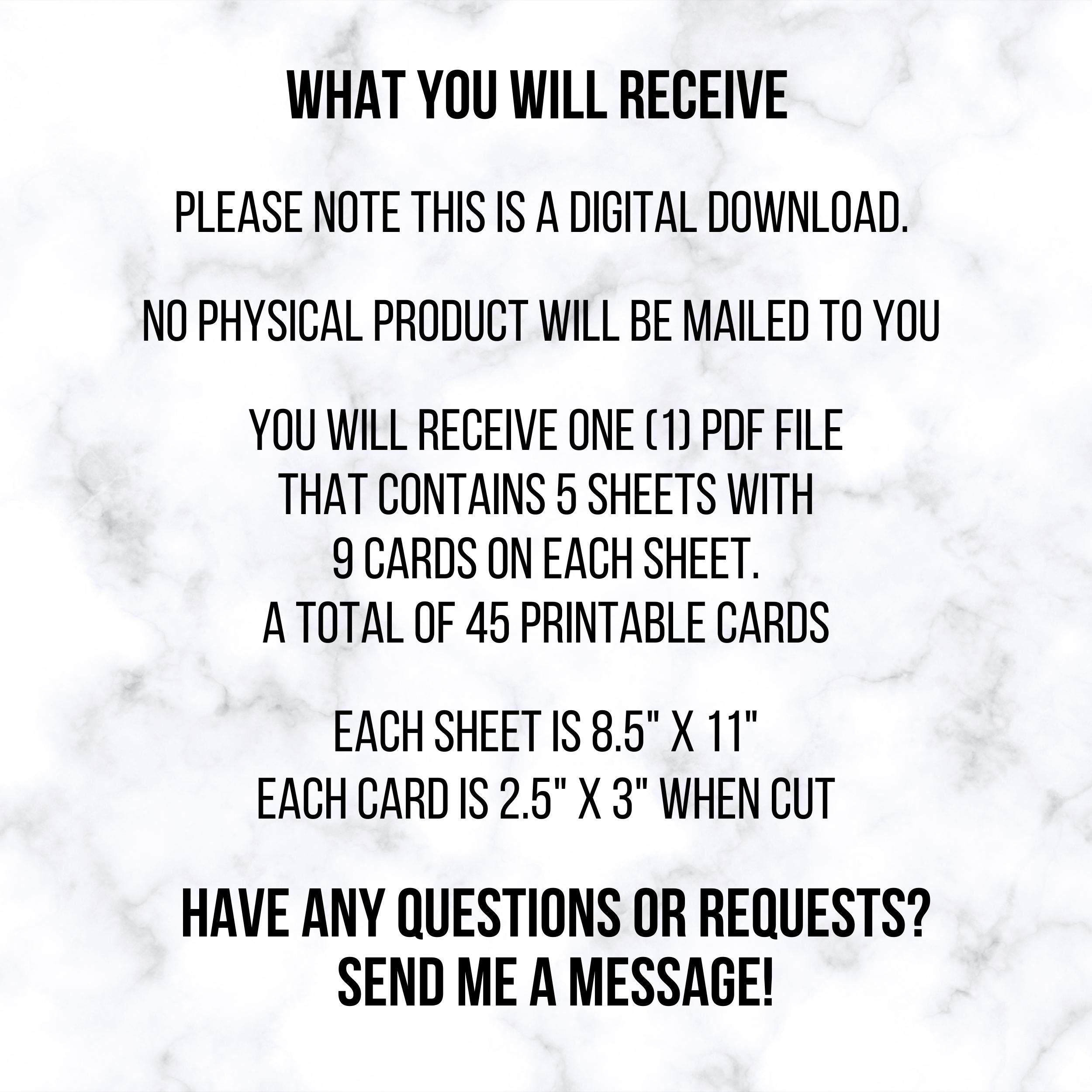 45 Healing Scripture Affirmation Cards, Daily Prayer Cards for Healing ...