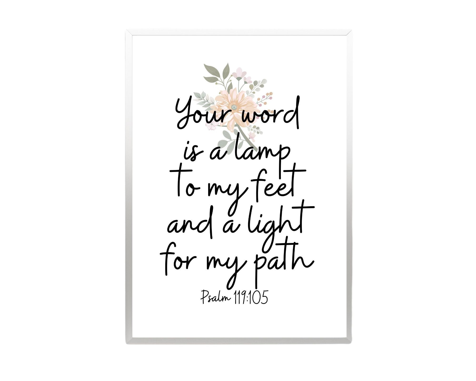 Your Word is a Lamp to My Feet and a Light for My Path-psalm 119:105 ...