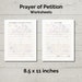 Prayer of Petition Worksheets|10 Page Packet| INSTANT DOWNLOAD - Etsy