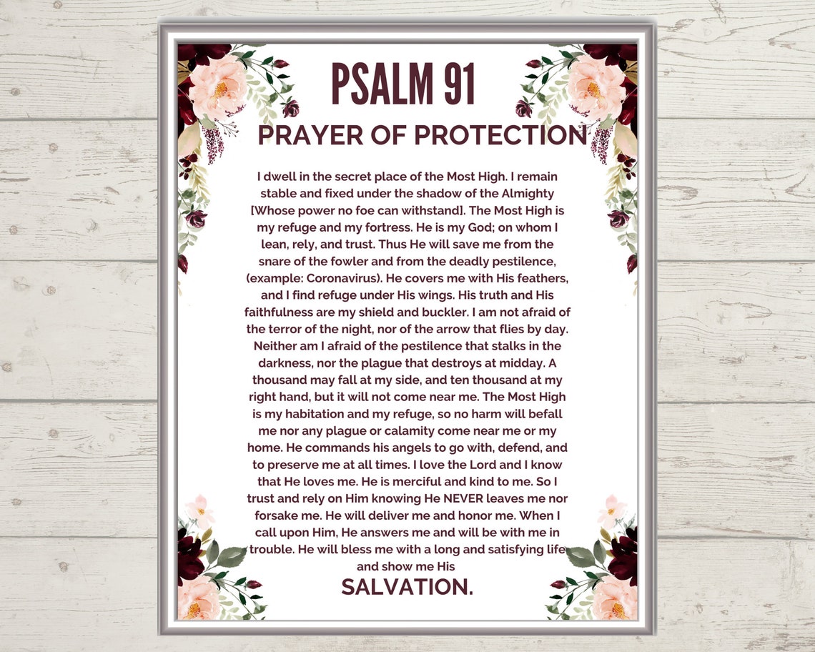 Psalm 91 Prayer Of Protection Bible Verse Printable Wall Art Etsy psalm-91-prayer-of-protection-bible-verse-printable-wall-art-etsy