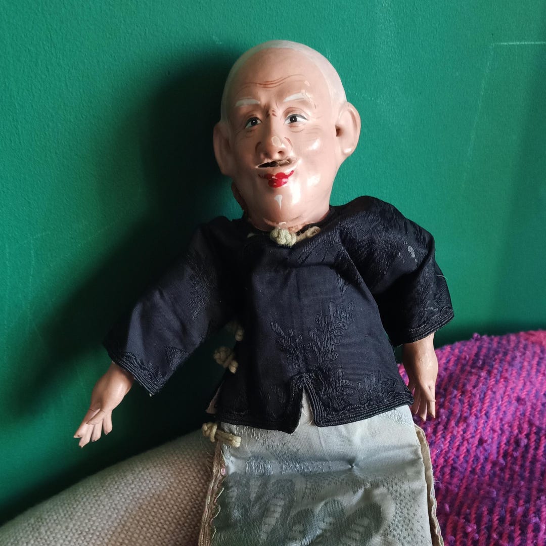 Antique Chinese Silk Doll - Etsy
