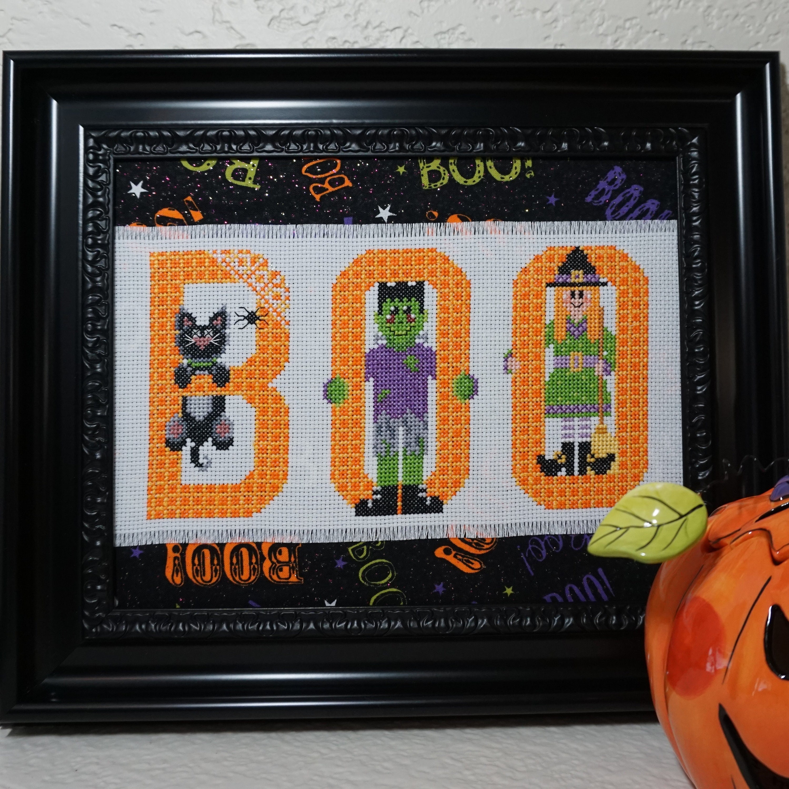 BOO Cross Stitch Pattern - Etsy
