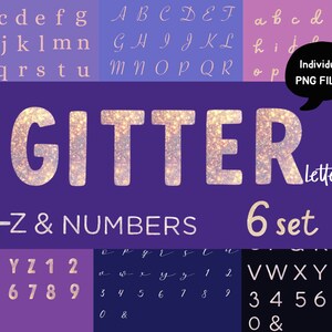Giltter Letter Digital Planner Stickers,goodnotes, Burn Book,fonts ...