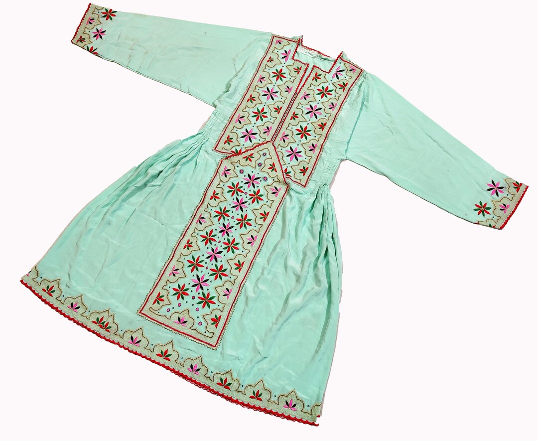 Vintage Baluchi Dress, Handmade Embroidered Afghan Tribal Tunic - Etsy