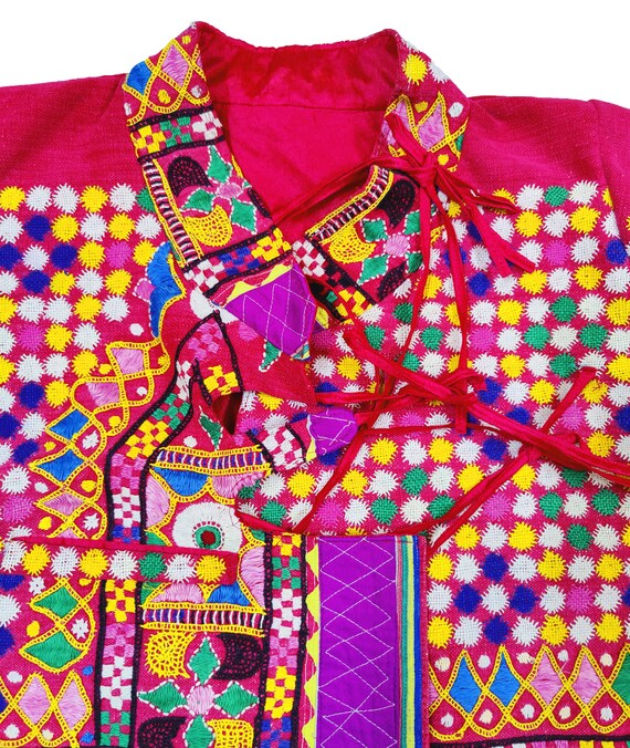 100 % Cotton Rabari Embroidery keriya jacket kutch Ha… - Gem