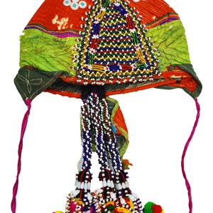 Rabari Banjara Vintage Hat/cap Handmade Beadwork Embroidered Cap & Topi ...