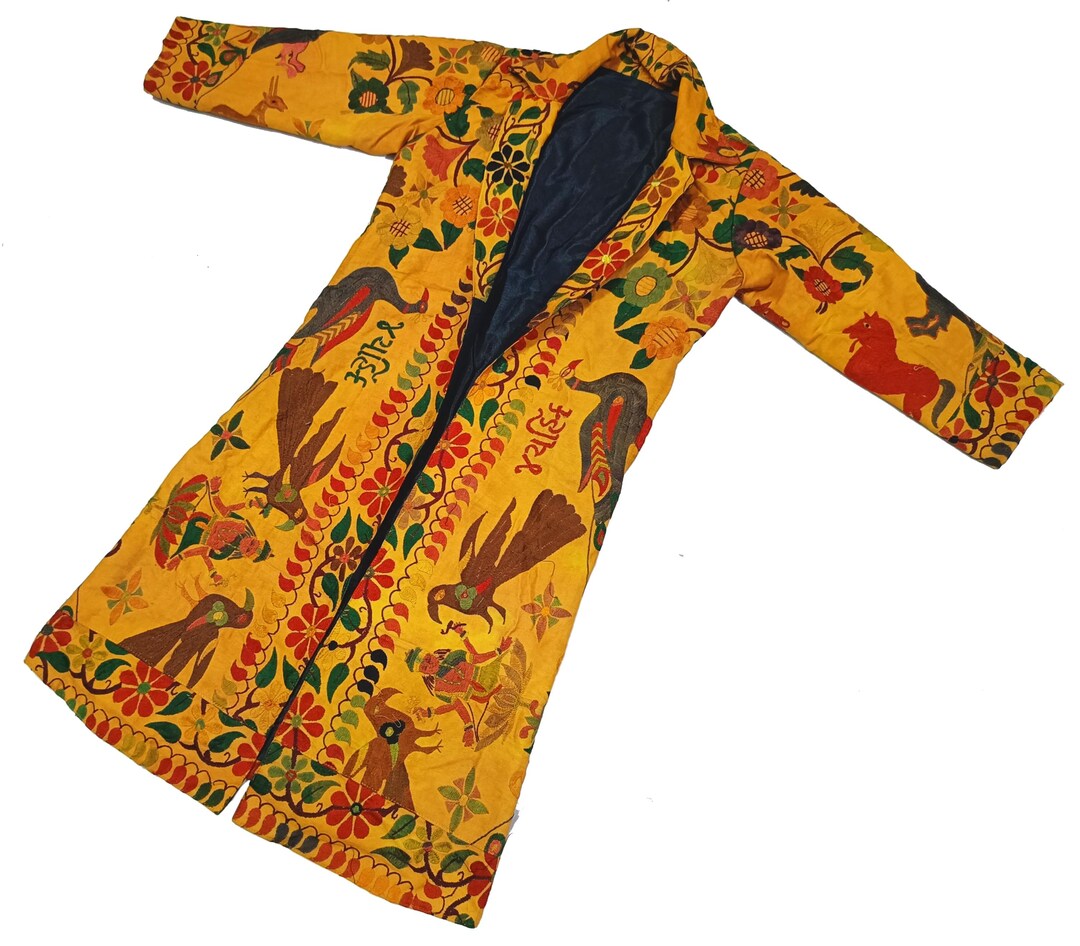 Antique Kimono Style Banjara Coat- Handmade Kutch Embroidery Tribal ...