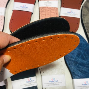 3 Layered Sole/insole EU 37-38 (9.5") With Holes for Handmade Crochet ...