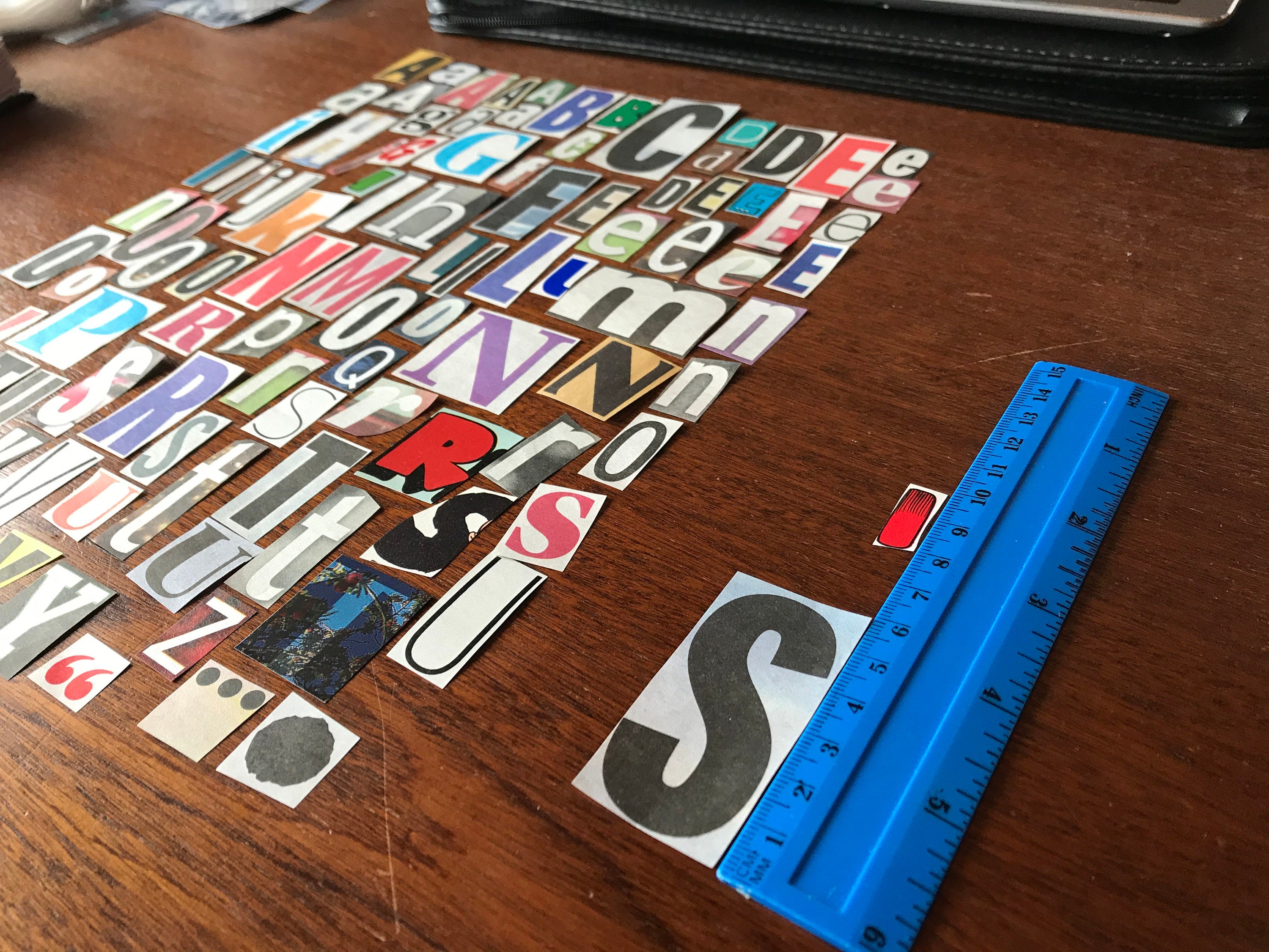 Large Paper Ransom Letters Alphabet Craft Supplies - Etsy UK