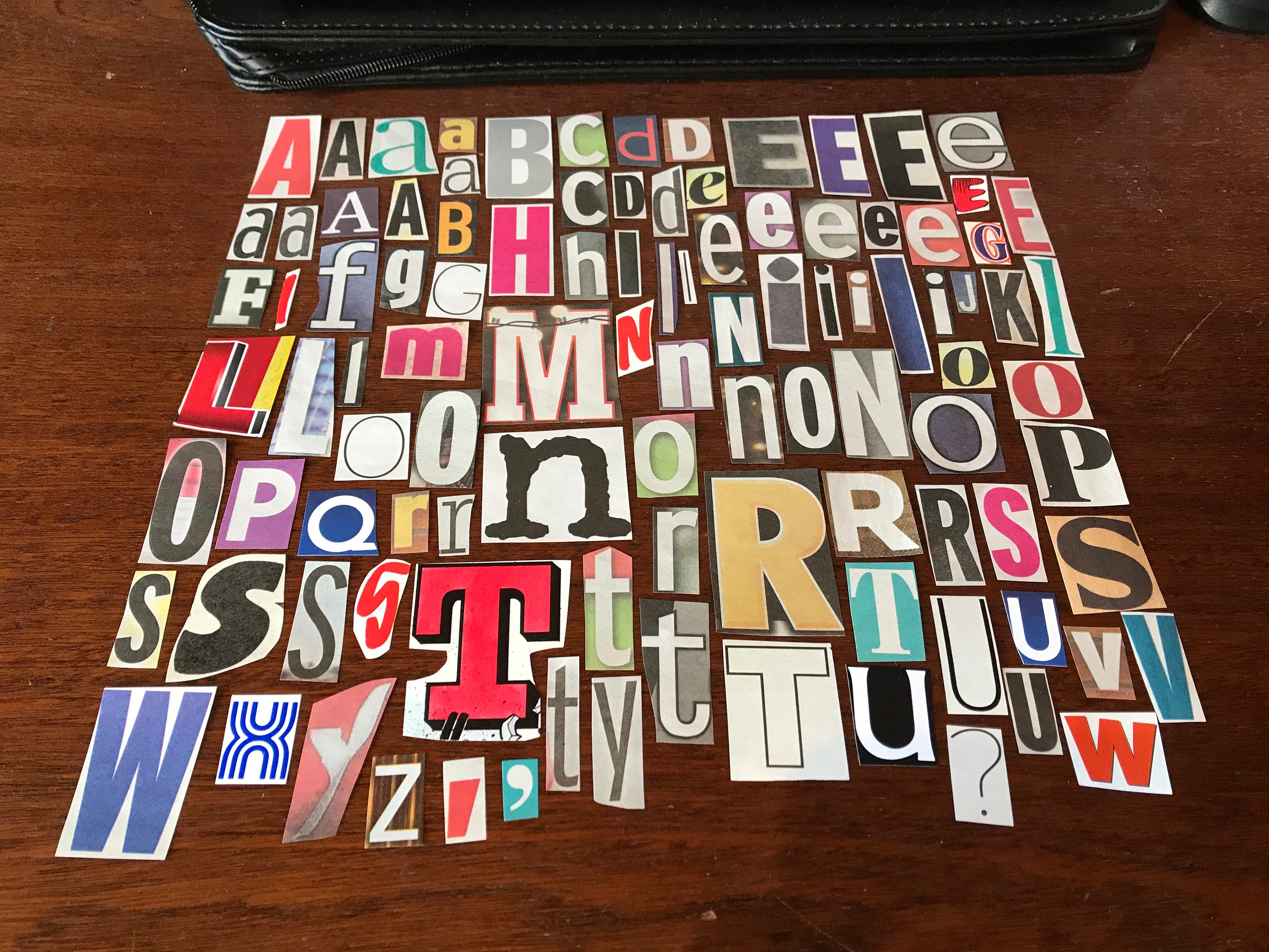 Large Paper Ransom Letters Alphabet Craft Supplies - Etsy UK