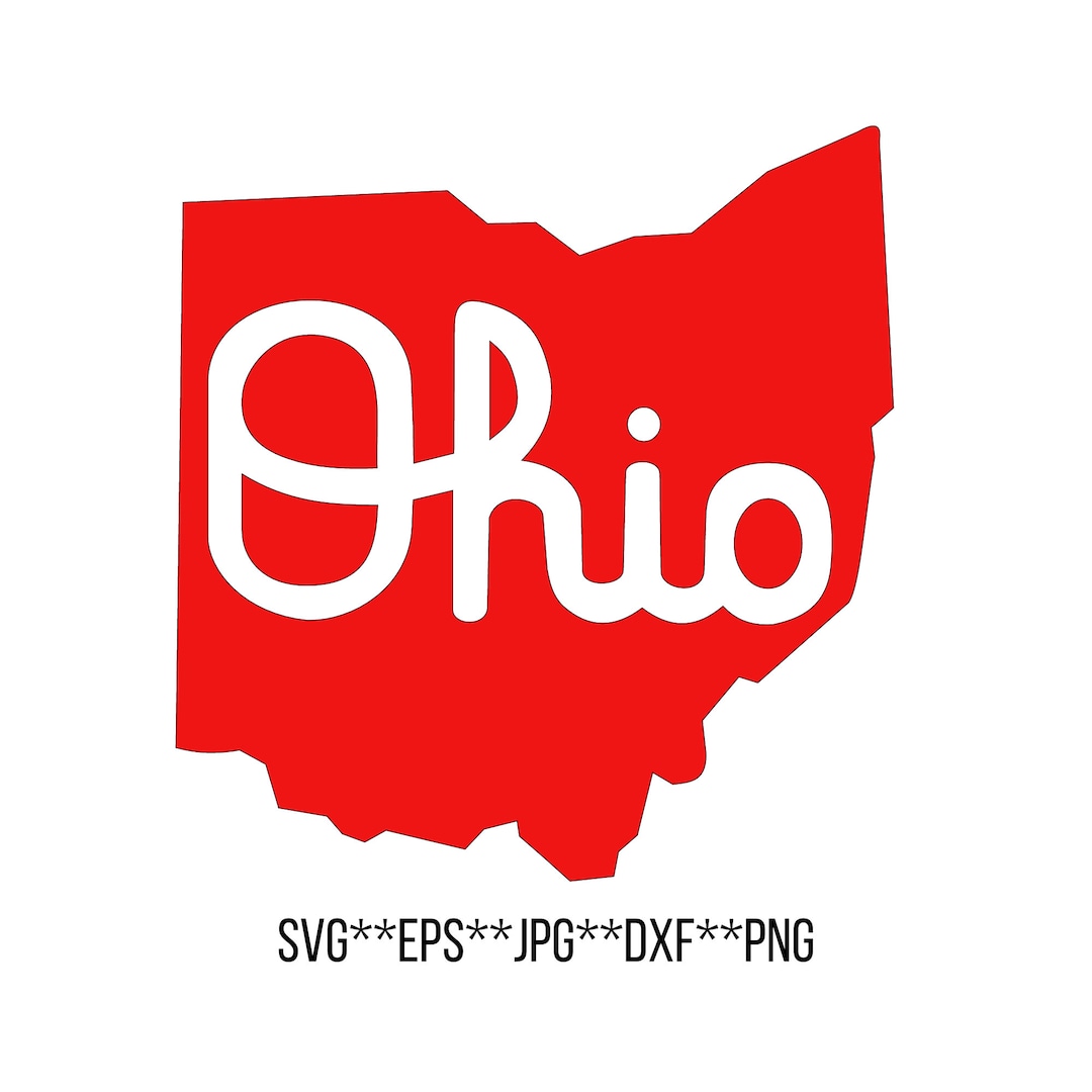 Ohio, State of Ohio, Script, Ohio Lettering, Baby Onesie, Svg, Cricut ...