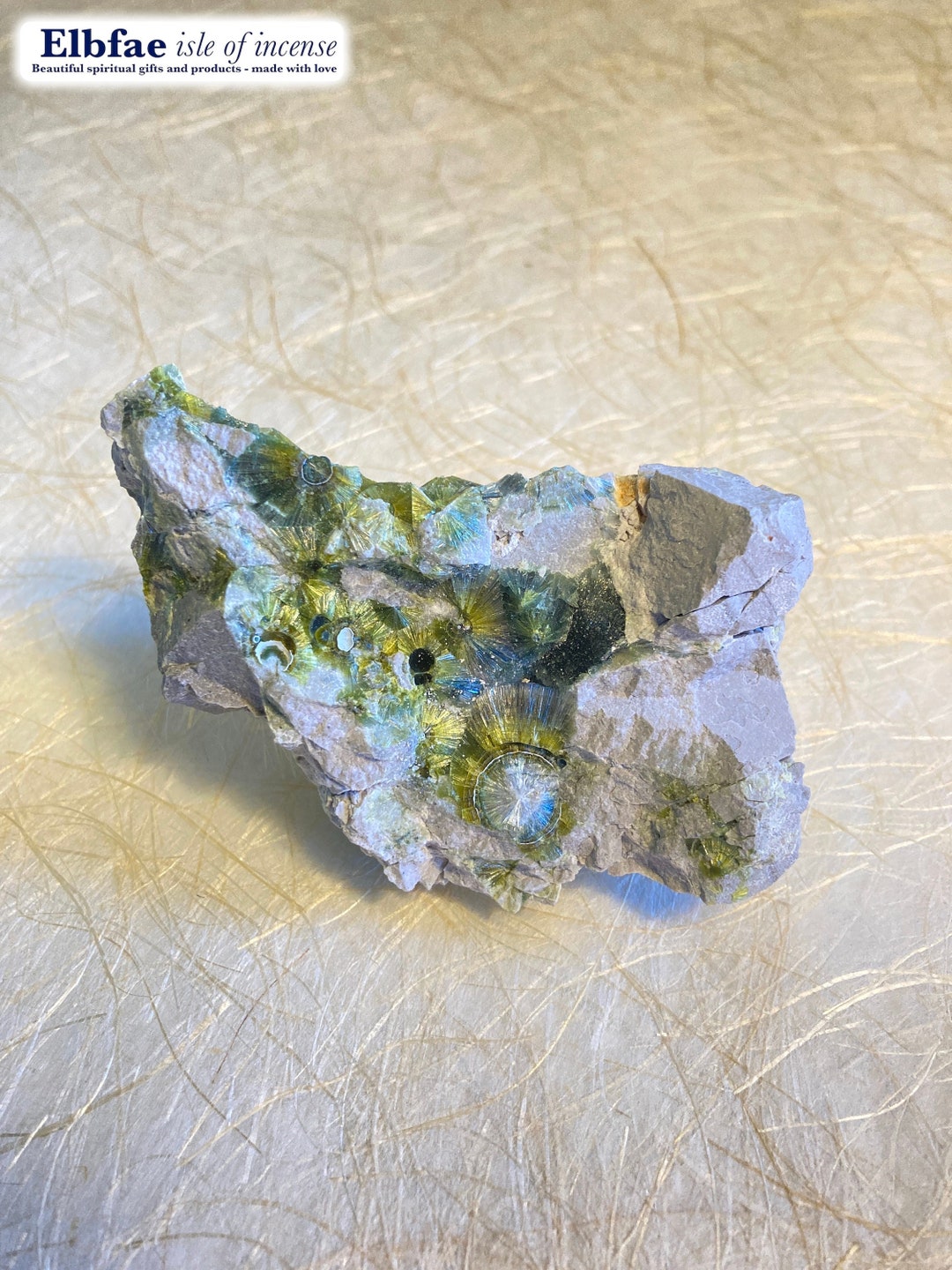 Wavellite Crystal Cluster, Green Wavellite, Unique & Special Crystal ...