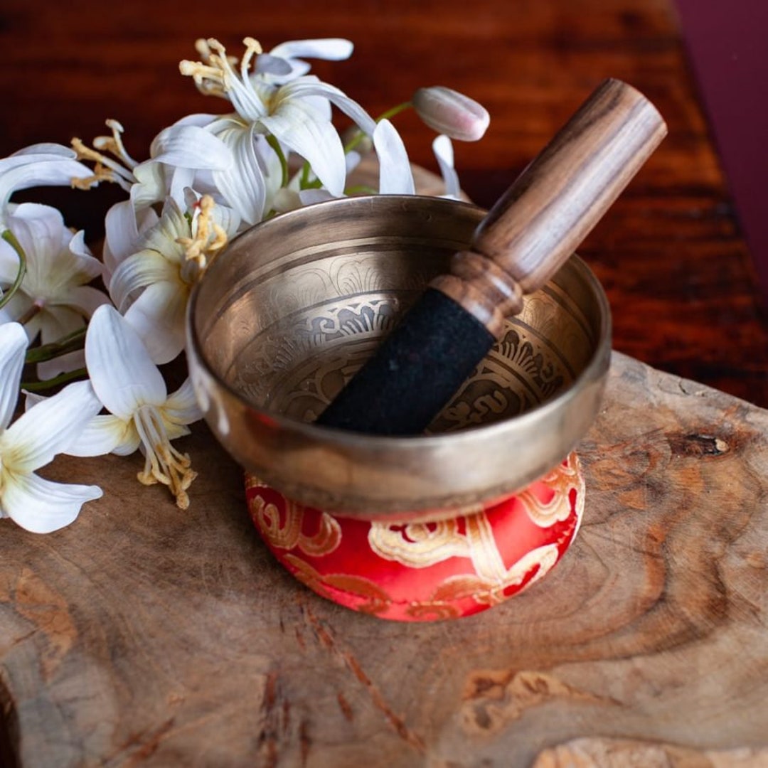 Tibetan Singing Bowl Set, Meditation Bowl Bell for Rituals, Classic ...