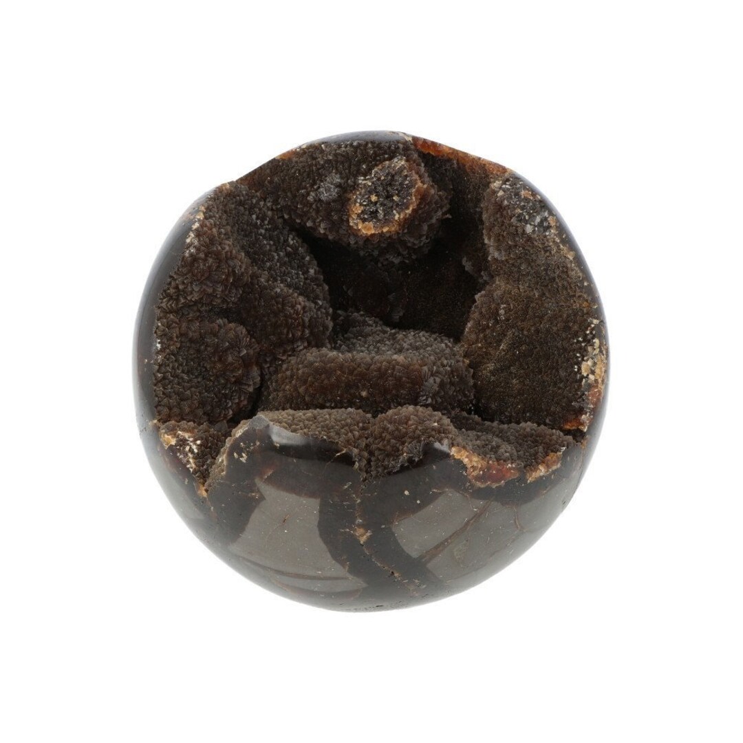 Septarian Concretion Sphere Crystal, Polished Crystal Ball, Unique ...