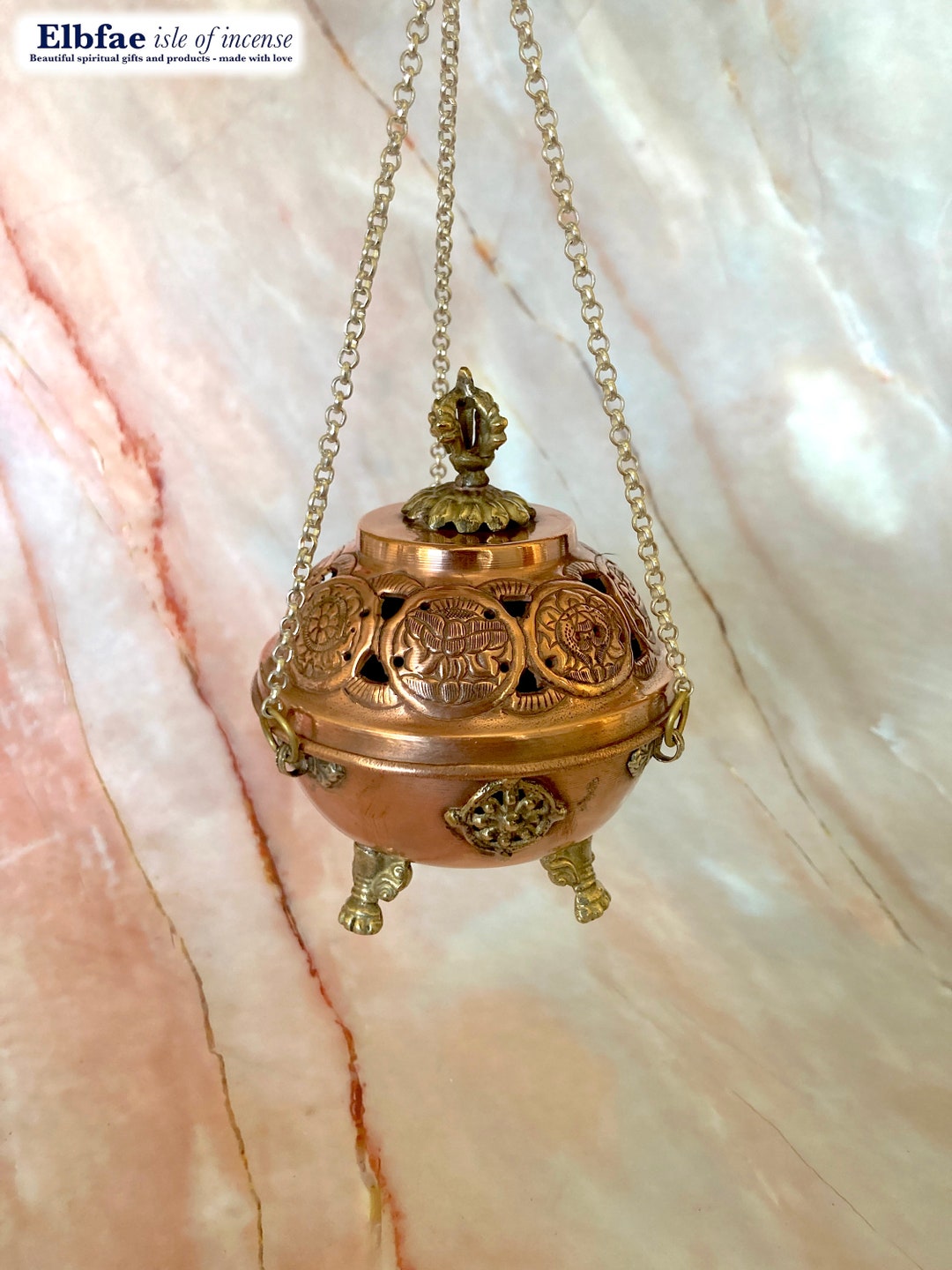 Chain Censer tibetan Ritual Incense Vessel Small - Etsy