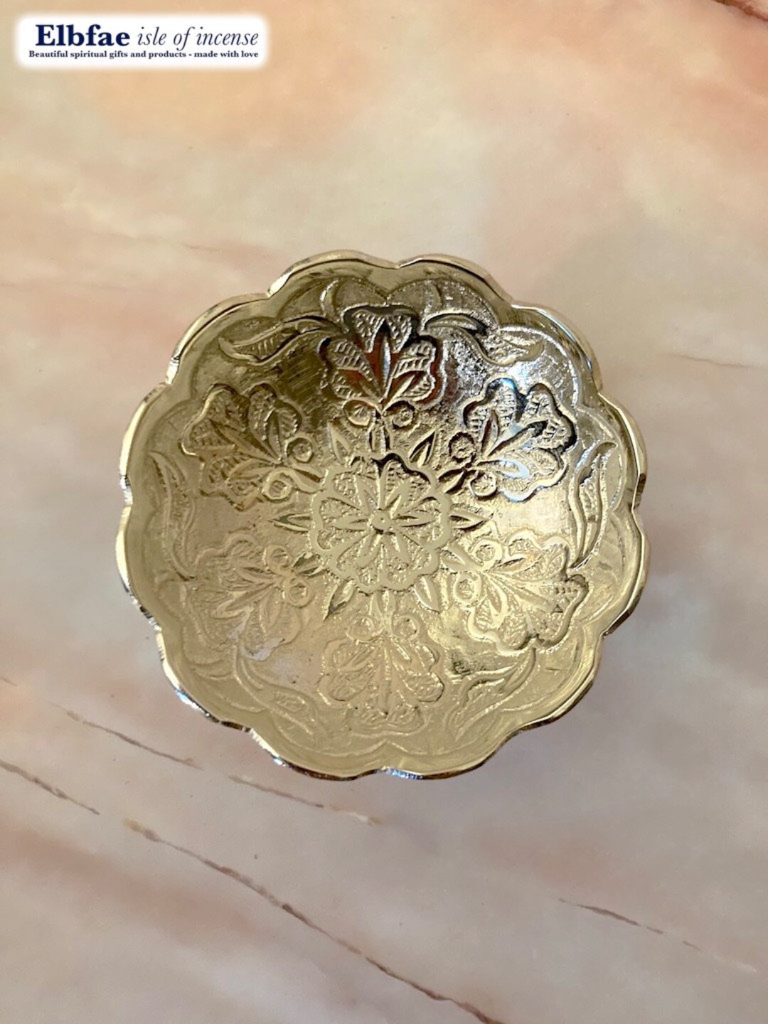 Traditional Incense Bowl, Bowl Burner, With Floral Details, Small Sized ...