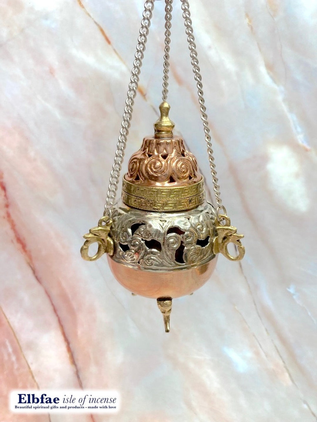 Traditional Incense Burner 1x, Thurible Burner on Chains, Swinging ...