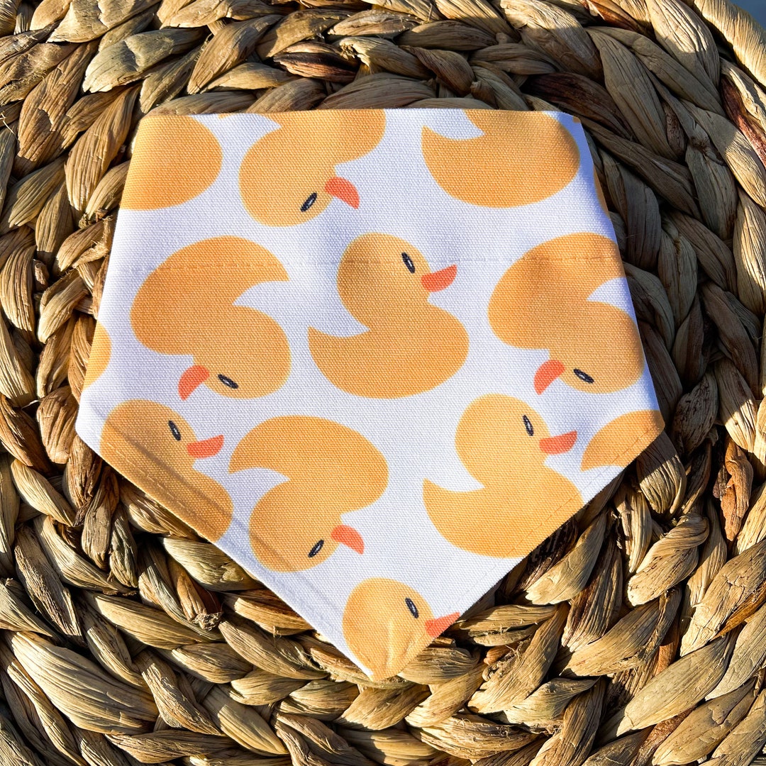 Rubber Duck Dog Toy Bath Over the Collar Dog Bandana/ Dog Gift/ Pet ...
